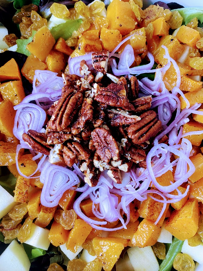 Fall Salad with Pumpkin Maple Vinaigrette