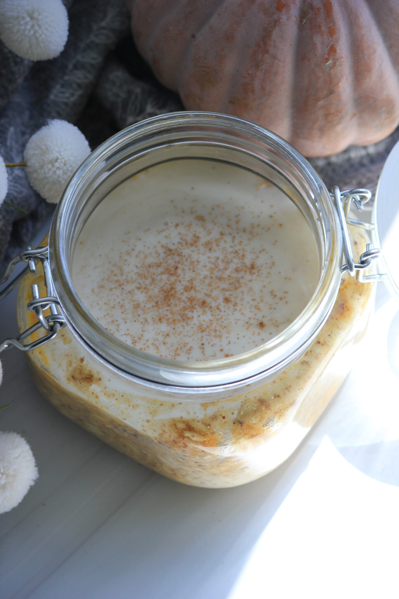 Healthy Fall Overnight Oats (dairy-free) - The Happy and Wholesome Mommy