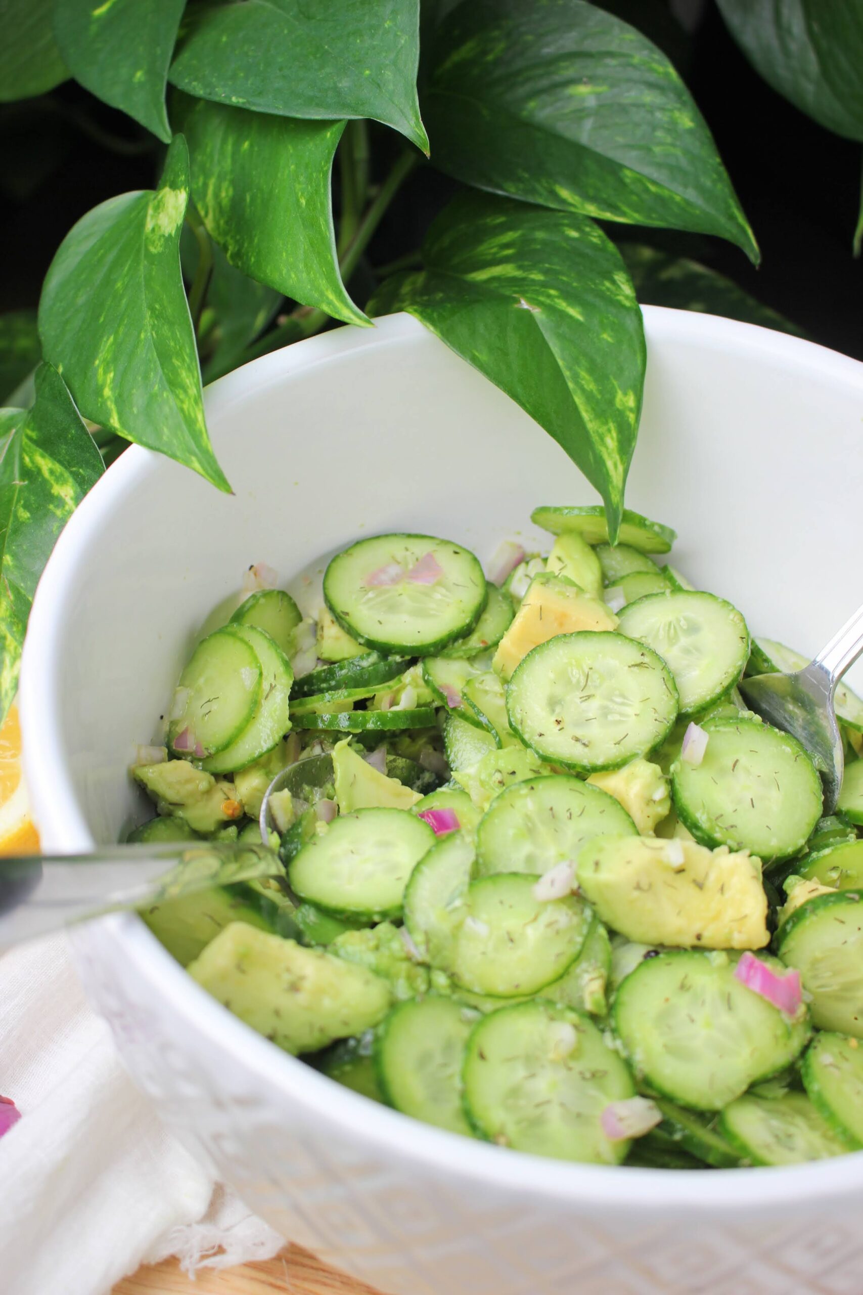 Simple Cucumber Salad (vegan)