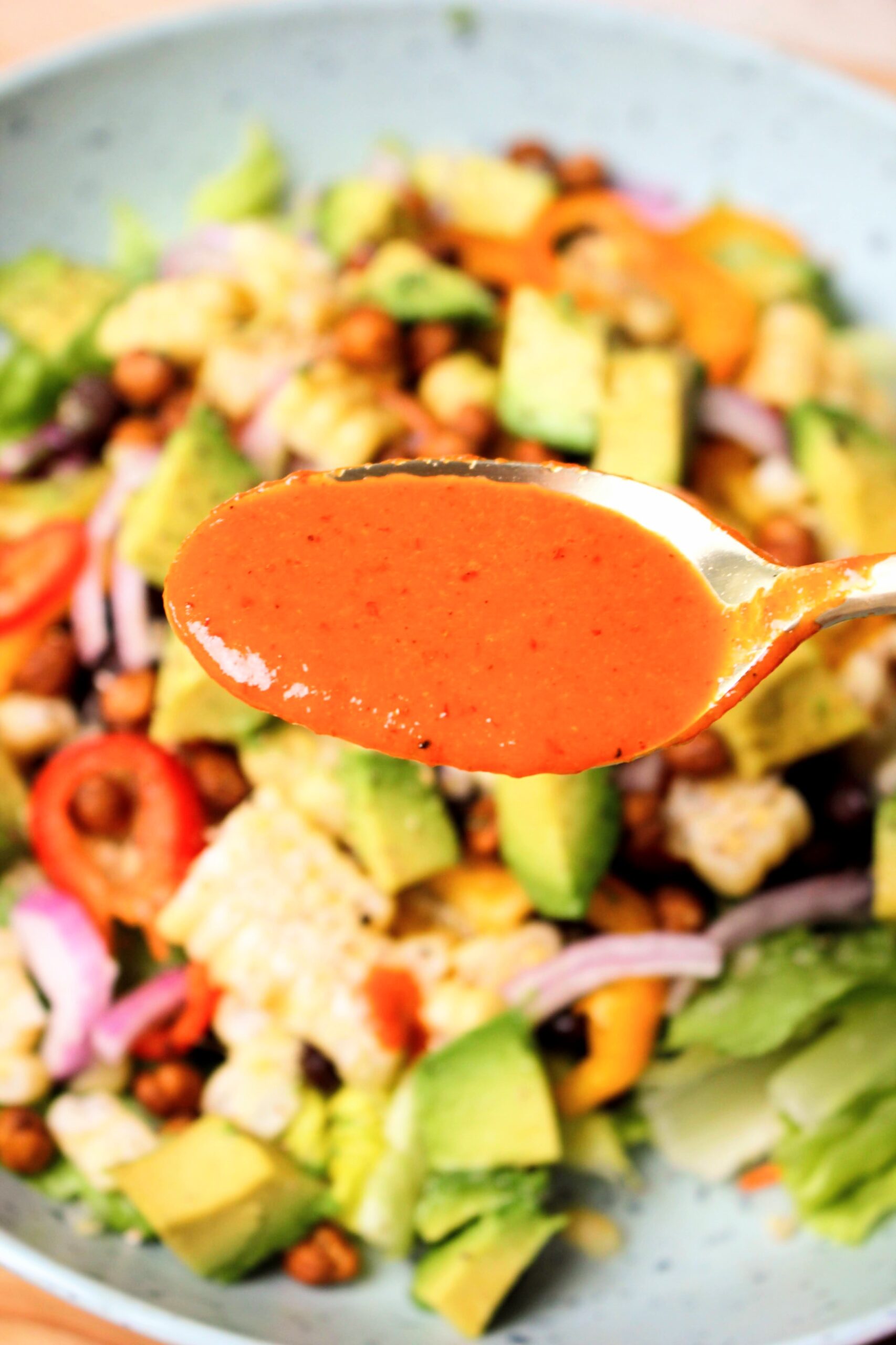 Chipotle and Roasted Red Bell Pepper Vinaigrette - The Happy and ...