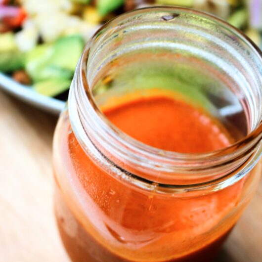 Chipotle and Roasted Red Bell Pepper Vinaigrette - The Happy and ...