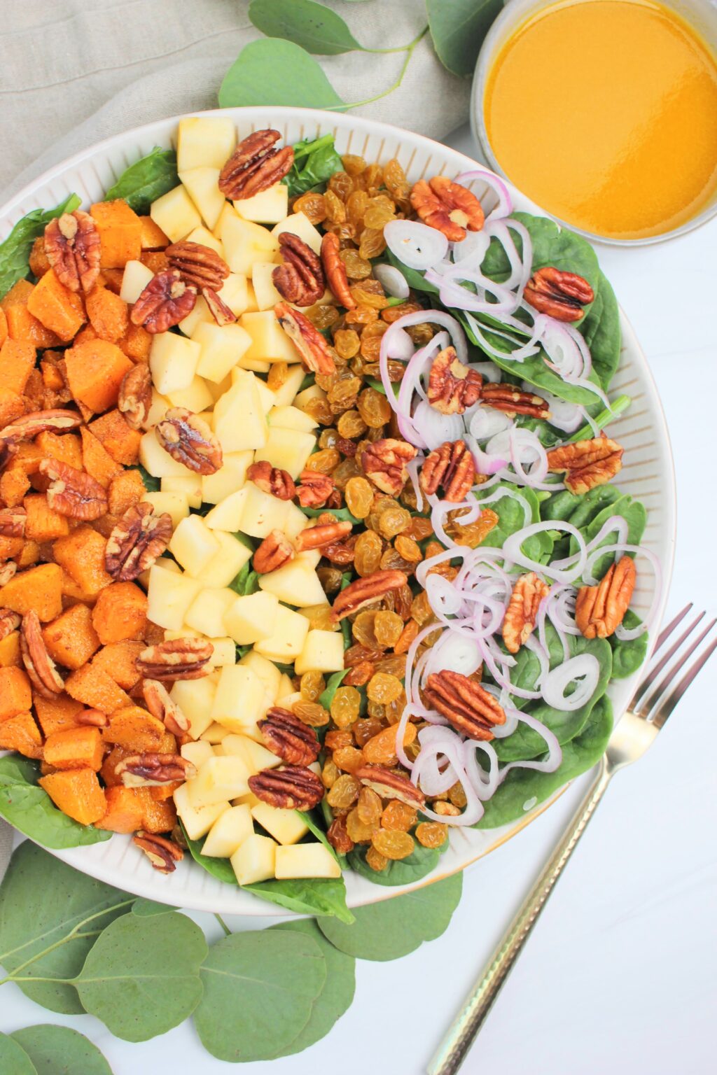 Fall Salad with Pumpkin Maple Vinaigrette