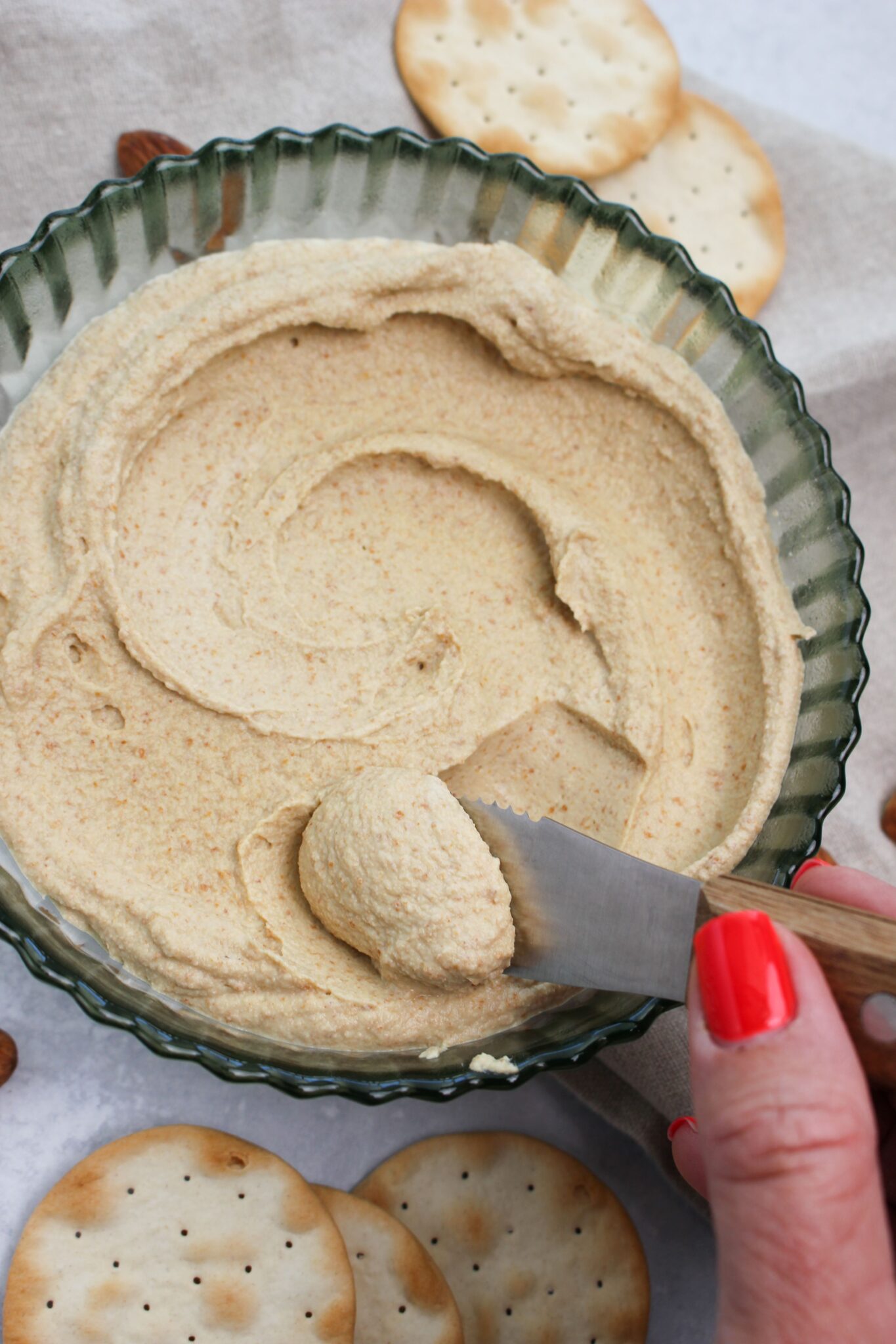 Creamy Vegan Almond Dip (8-Ingredients) - The Happy and Wholesome Mommy