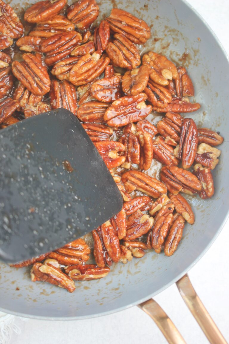 Stovetop Candied Pecans with Maple Syrup - The Happy and Wholesome Mommy